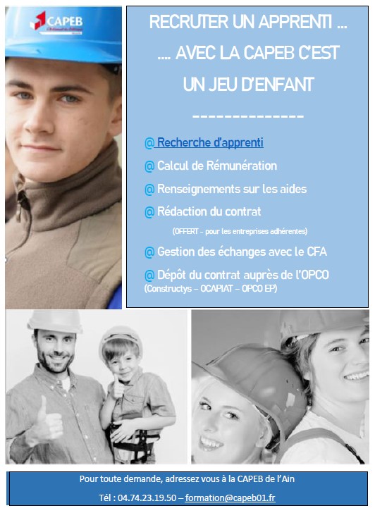 APPRENTISSAGE - Mode d'emploi 2024 ・ CAPEB